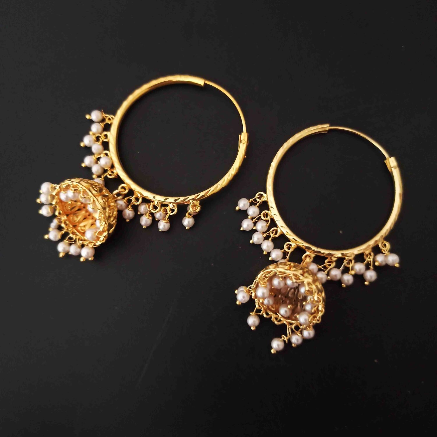 Punjabi Lotan Bali Earrings J0782 - muteyaar.com