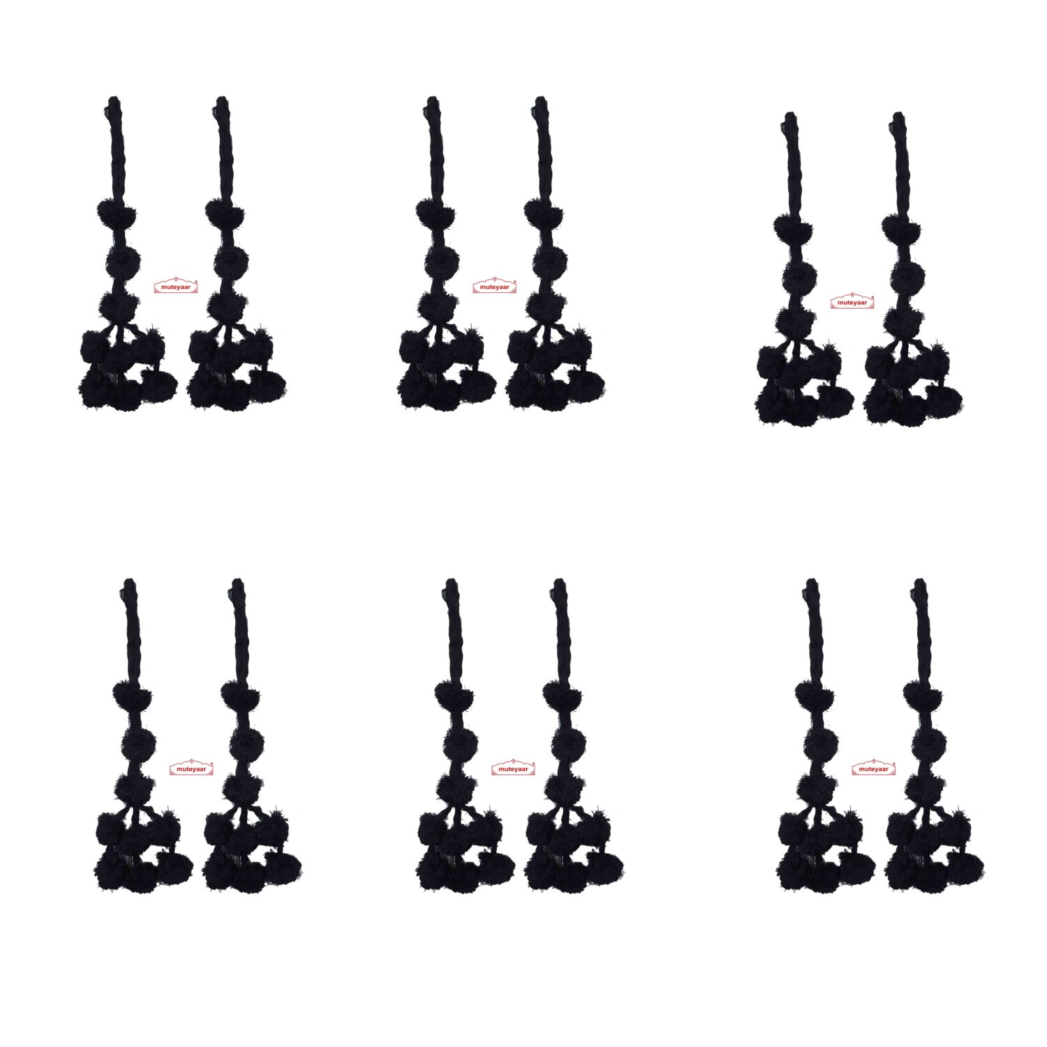 Black Truck Paranda Guchha of 12 pcs - muteyaar.com